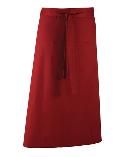 Zástěra Premier Workwear Colours Collection Bar Apron Burgundy 90 x 80 ...